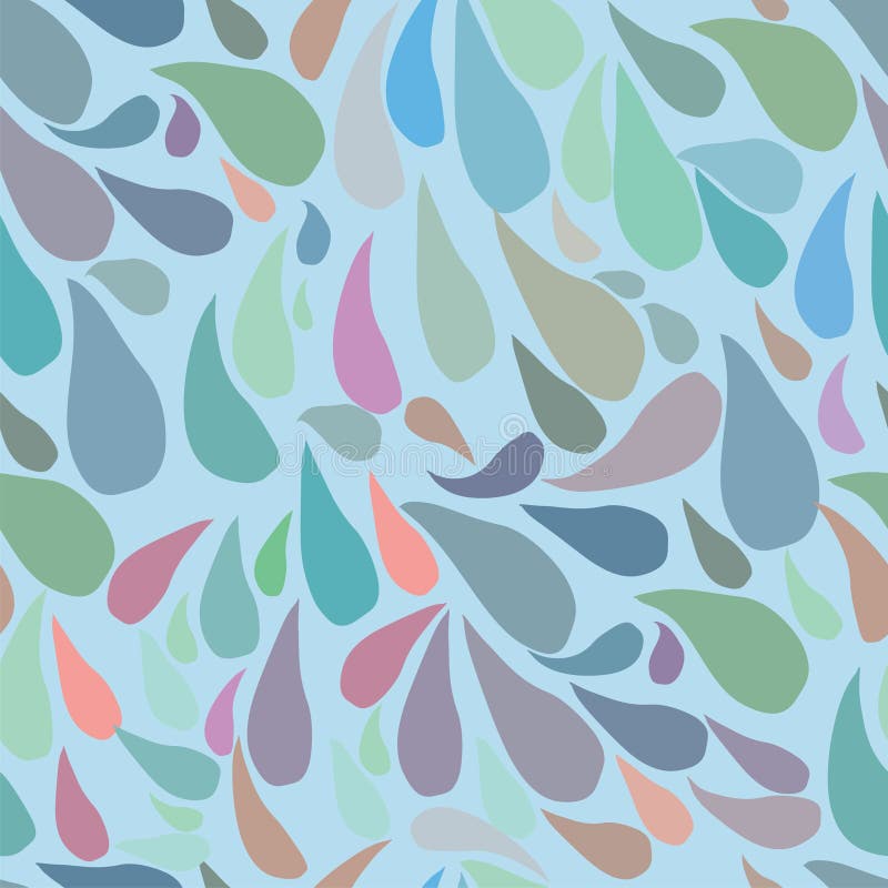 Seamless Background Bright Colorful Drops. Stock Vector - Illustration ...