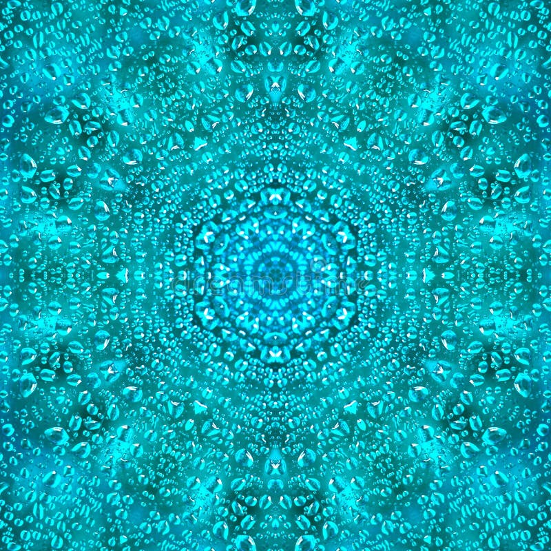 Drop Pattern Texture Symmetry Wallpaper. Water Rain Stock Illustration ...