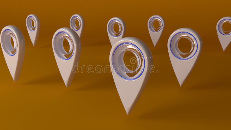 Drop pin pointer set stock illustration. Illustration of graphic ...