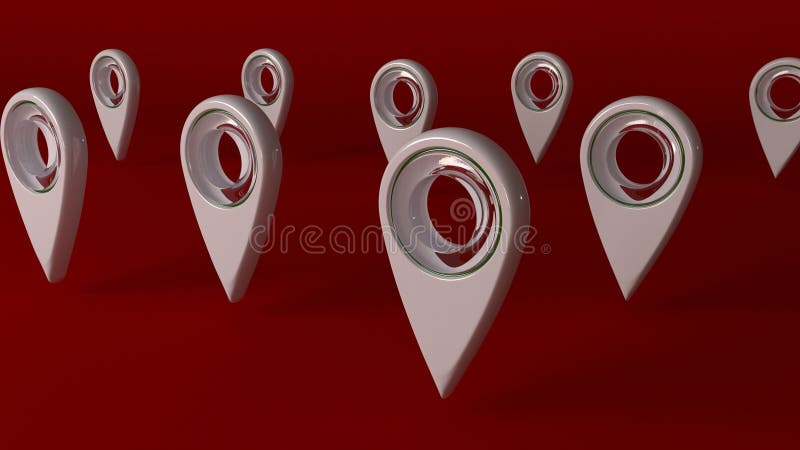 Drop pin pointer set stock illustration. Illustration of circle - 187852252