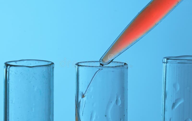 Laboratory test tubes stock photo. Image of macro, dripping - 262650196