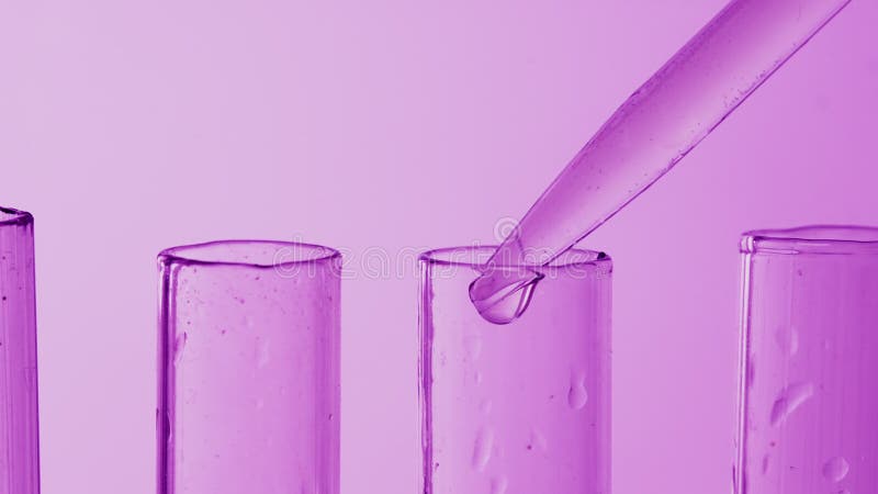 Drop Dripping into Laboratory Test Tubes. Stock Video - Video of ...