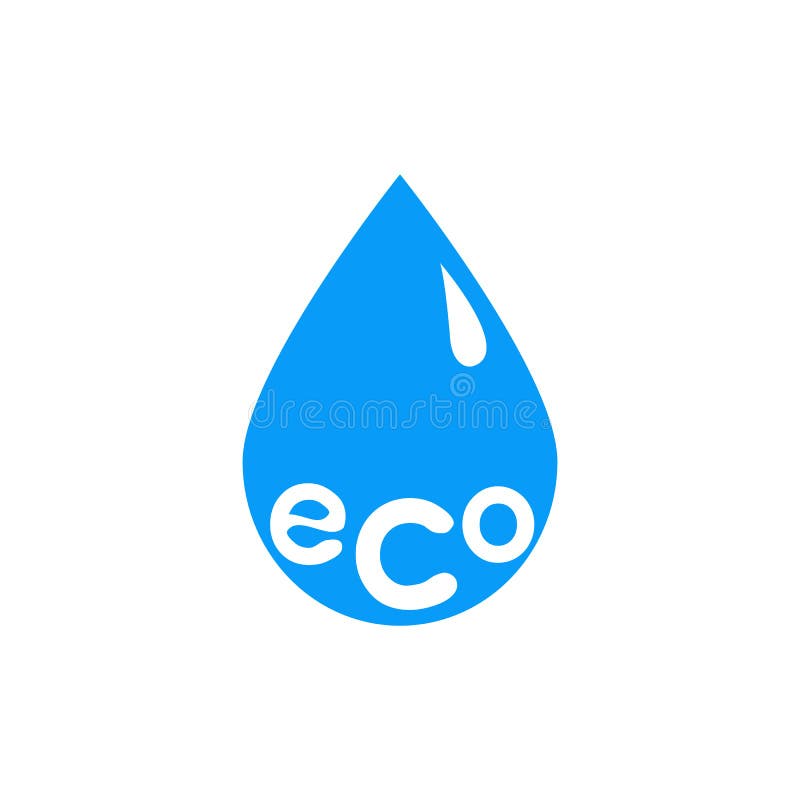 Eco drop icon stock vector. Illustration of isolated - 101212108