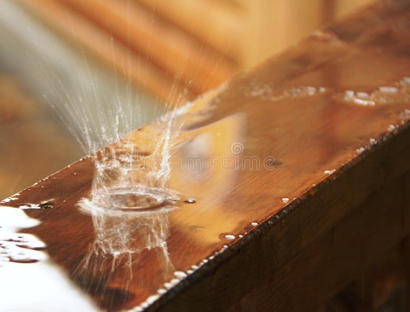 Drop of rain stock photo. Image of rain, drop, wood, mirror - 46646704