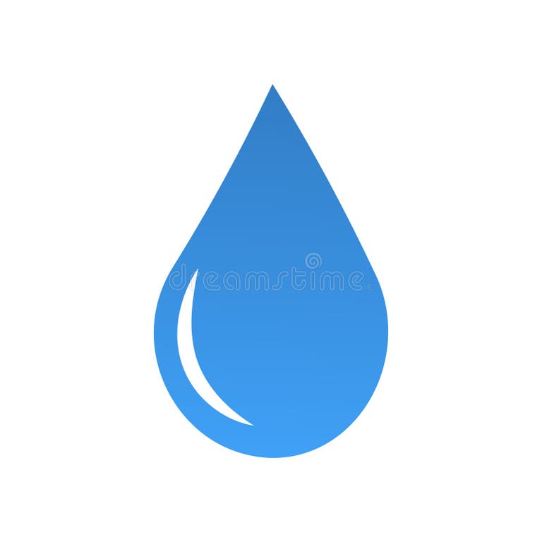 Drop of Rain Water Flat Icon Stock Vector - Illustration of design ...