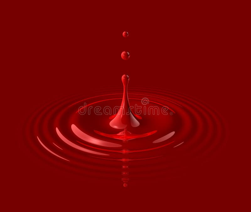 Drop of Liquid Gold and Ripple Stock Illustration - Illustration of ...
