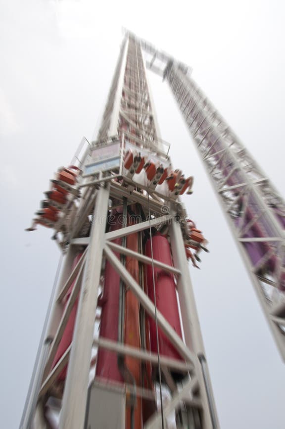 Drop ride stock photo. Image of attraction, freefall - 57581750