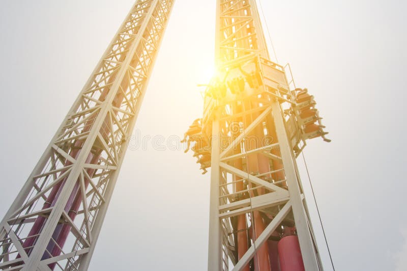 Drop ride editorial photography. Image of challenge, entertainment ...