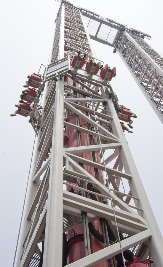 Drop ride stock photo. Image of double, funfair, machine - 57580758