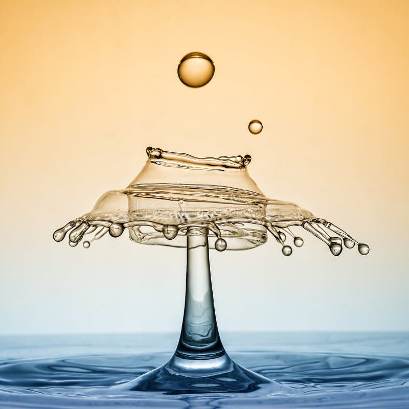 Drop Sculpture 2 stock image. Image of blau, figur, blue - 50188739