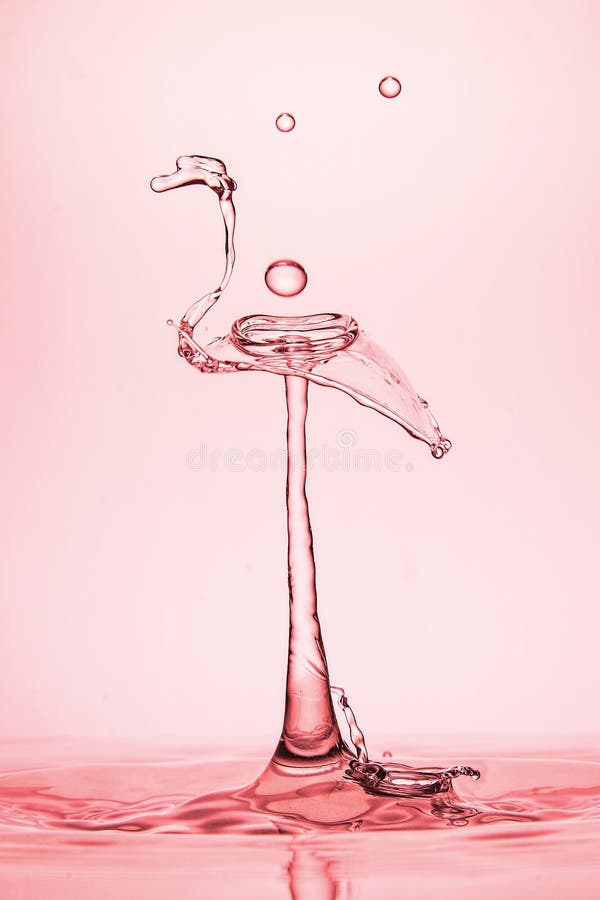 Drop Sculpture 10 stock image. Image of flamingo, rosa - 50752653