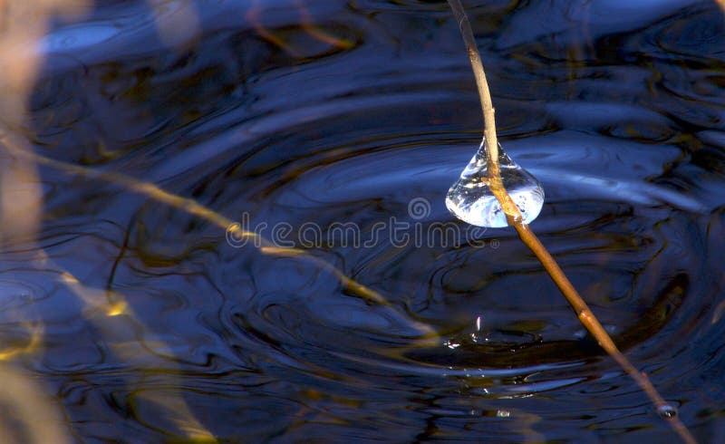 Drop-shaped Ice Formation in Blue Vortex so Beautiful Stock Photo ...