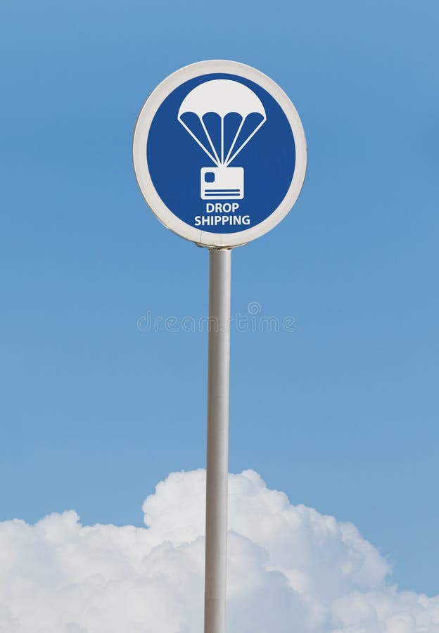 Drop shipping street sign stock photo. Image of icon - 80813604