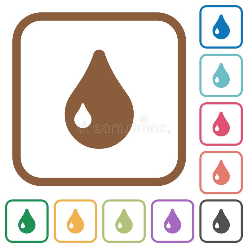 Drop. Simple Logo. Flat. Vector Stock Illustration - Illustration of ...