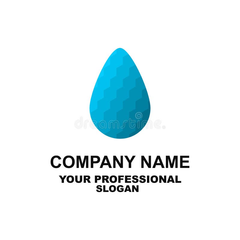Drop. Simple logo. Vector stock illustration. Illustration of aqua ...