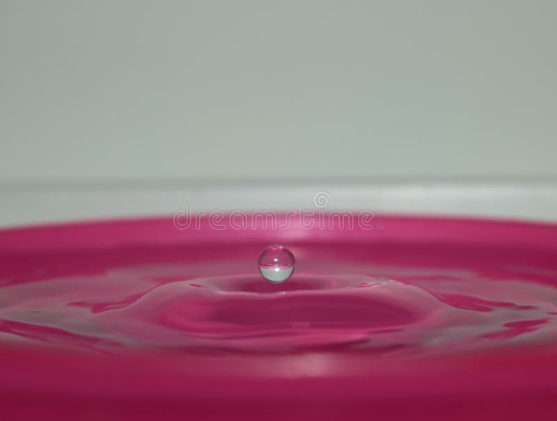 Drop Sphere Suspended Above the Crater-shaped Base Stock Image - Image ...