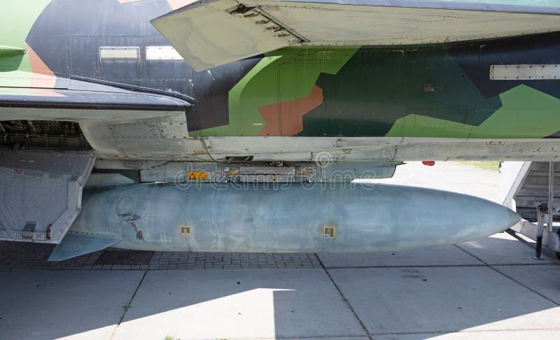 Drop Tank of Multirole Fighter Stock Photo - Image of military ...