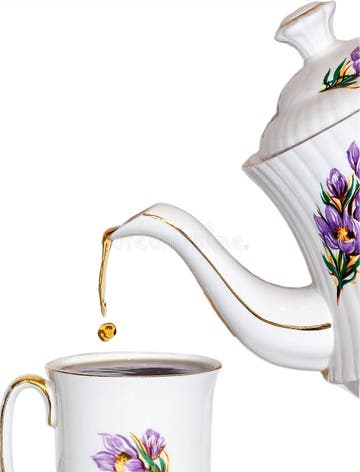 Drop of tea stock image. Image of spout, teatime, splash - 624309