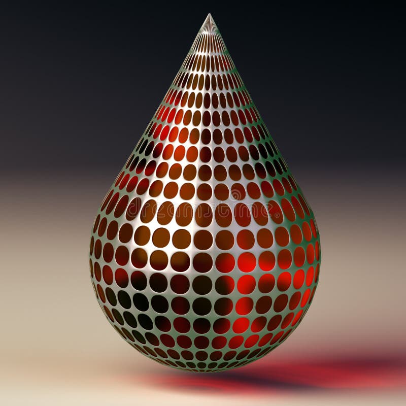 Drop of technical liquid stock illustration. Illustration of decoration ...