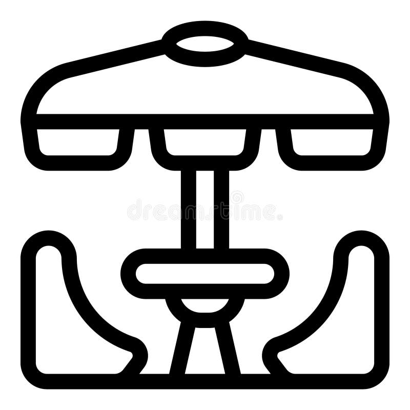 Drop Tower Ride Spinning at Amusement Park with Empty Seats Stock ...