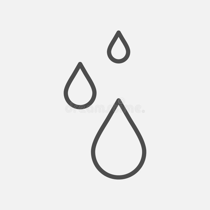 Drop Vector Icon. Isolated Water Drop Icon Vector Design Stock Vector ...