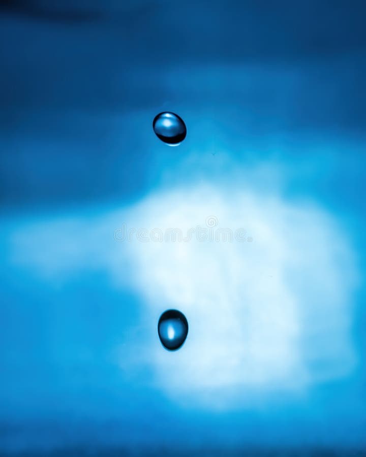 A Drop of Water with Reflection Stock Image - Image of purity, splash ...