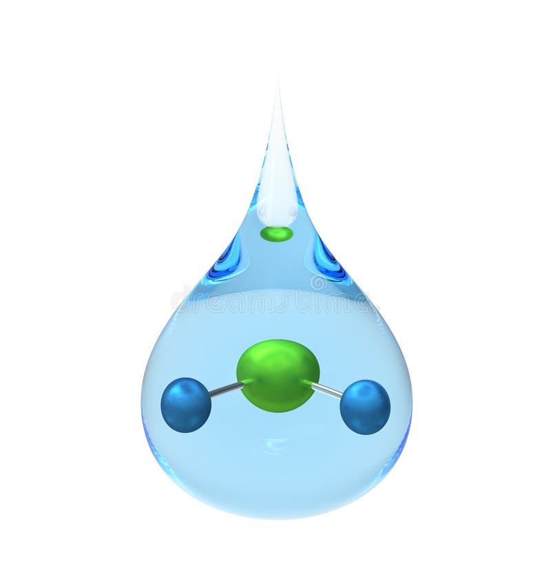 Drop of water stock illustration. Illustration of chemistry - 24093289