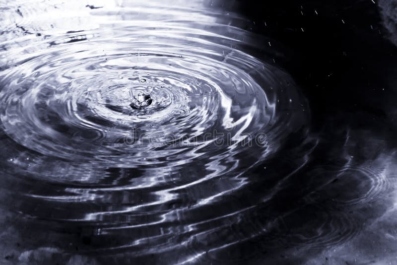 Drop in water stock image. Image of light, black, ripple - 4865181