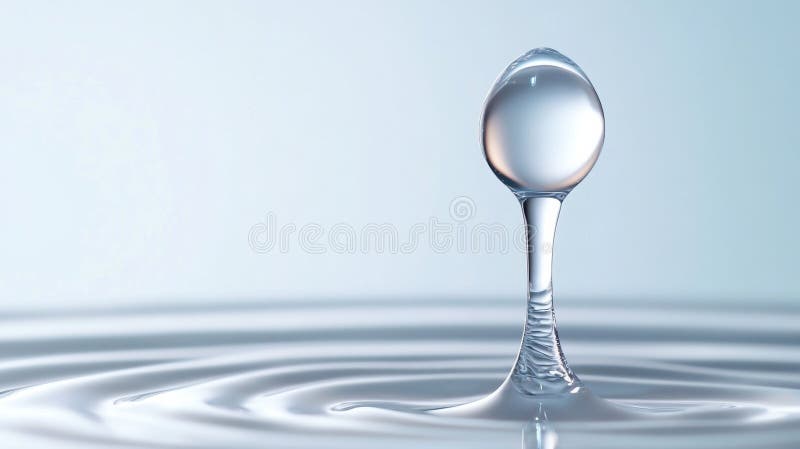 A Drop of Water is Being Dropped into a Pool, AI Stock Photo - Image of ...