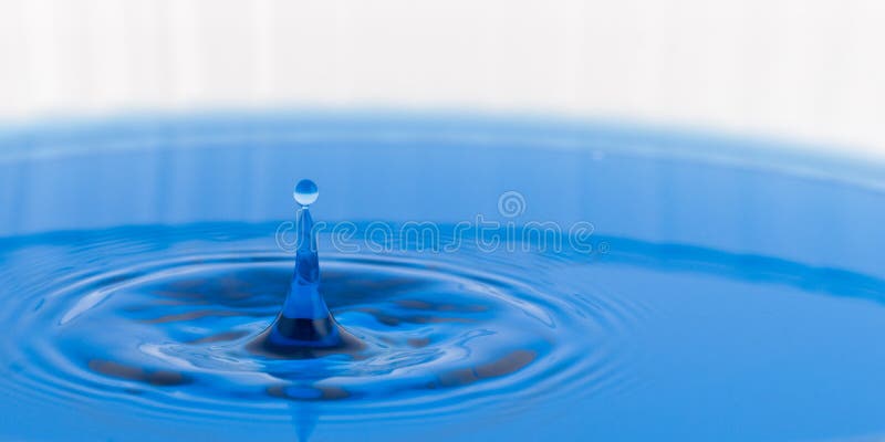 Drop of water blue stock image. Image of calm, freshness - 9078691