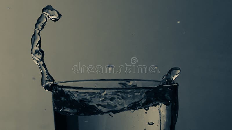 Drop of Water in Blue Background Stock Image - Image of junglennice ...