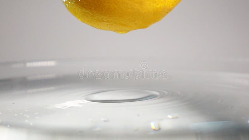 Drop of Water Drip from Lemon Stock Video - Video of drop, fall: 71229893
