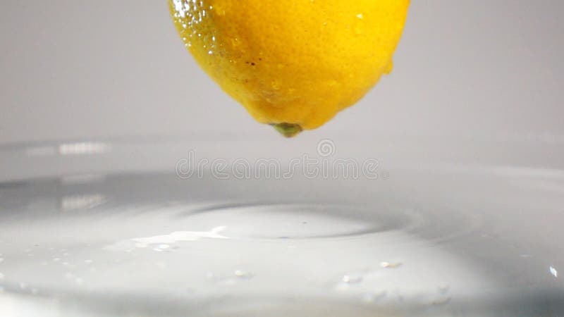 Drop of Water Drip from Lemon Stock Footage - Video of 1000, holidays ...
