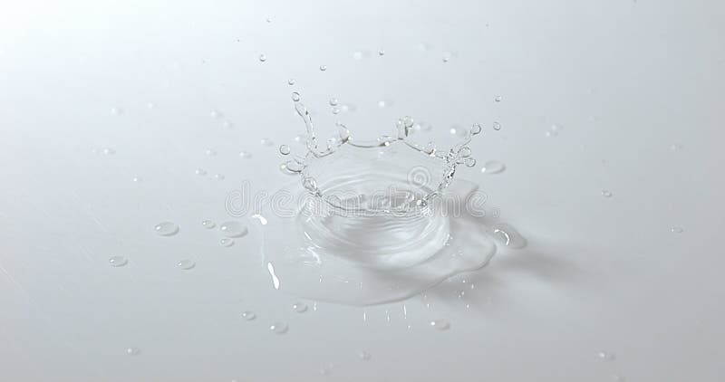 Drop of Water Falling into Water, Full Moon Stock Photo - Image of full ...