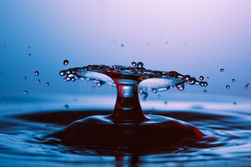 Drop of Water Falling Down in the Water Stock Image - Image of circle ...