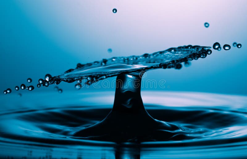 Drop of Water Falling Down in the Water Stock Photo - Image of concept ...