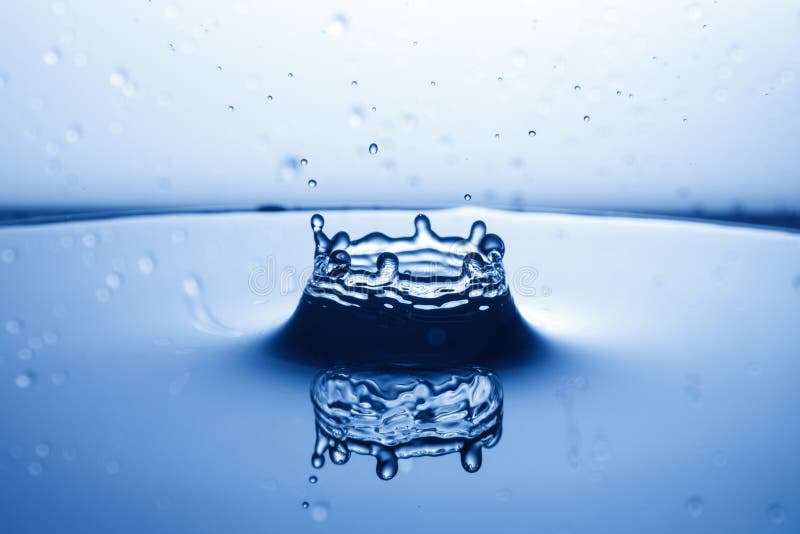 Drop of Water Falling Down in the Water Stock Photo - Image of motion ...