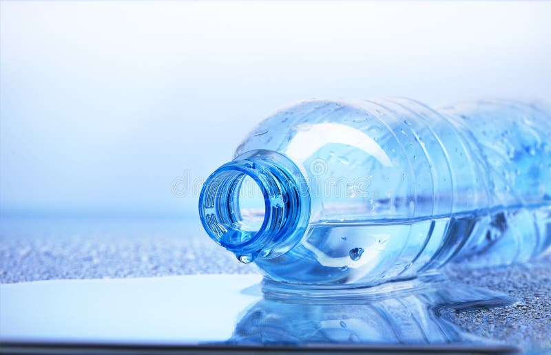 Plastic Bottle Falling In Water Stock Image - Image of fresh, cold ...