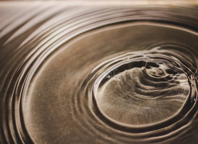 Drop of Water Drop. a Drop of Water Fell and Left the Stains on the ...