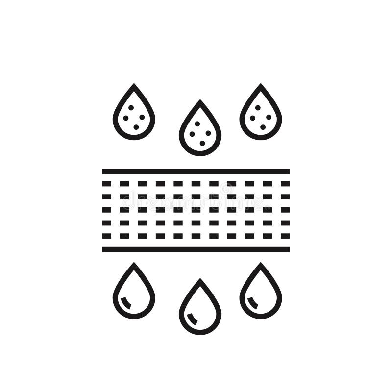 Filtration Icon in Filled, Thin Line, Outline and Stroke Style. Vector ...