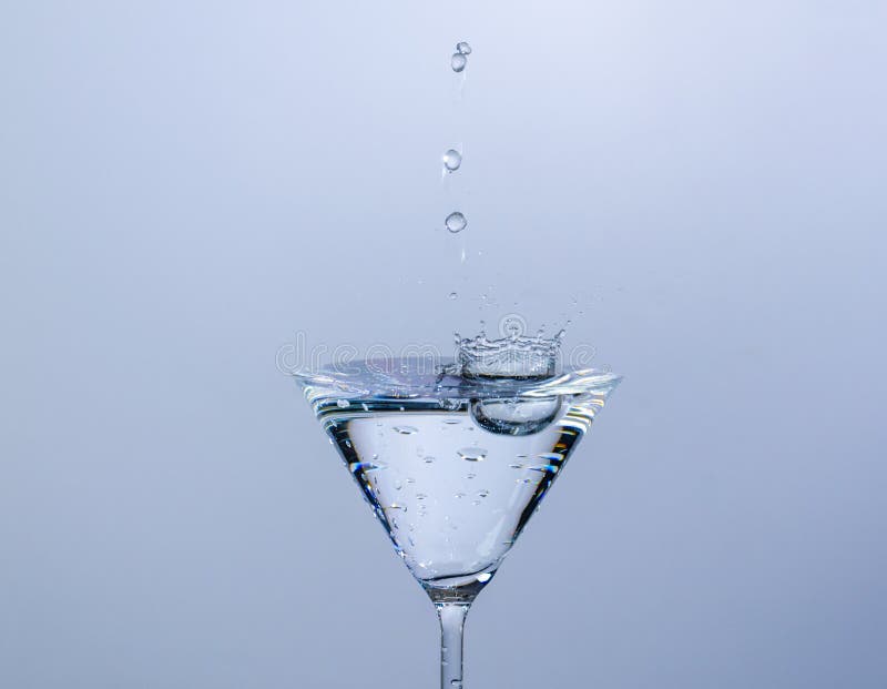 Drop of water on glass stock photo. Image of glass, drink - 207032564