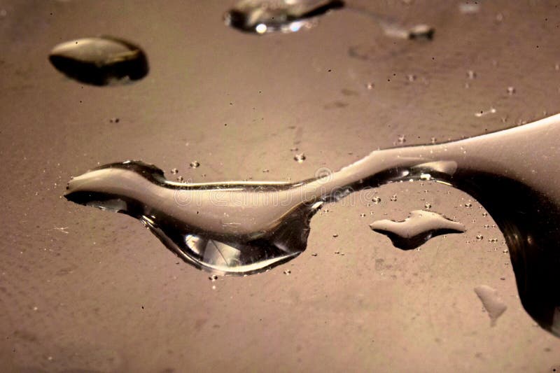 Drop Water Glass Game Black and White Stock Image - Image of white ...