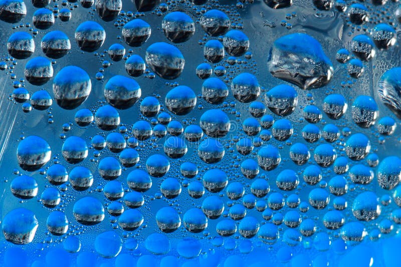 Drop of Water on Glass Surface Stock Image - Image of light, clear ...