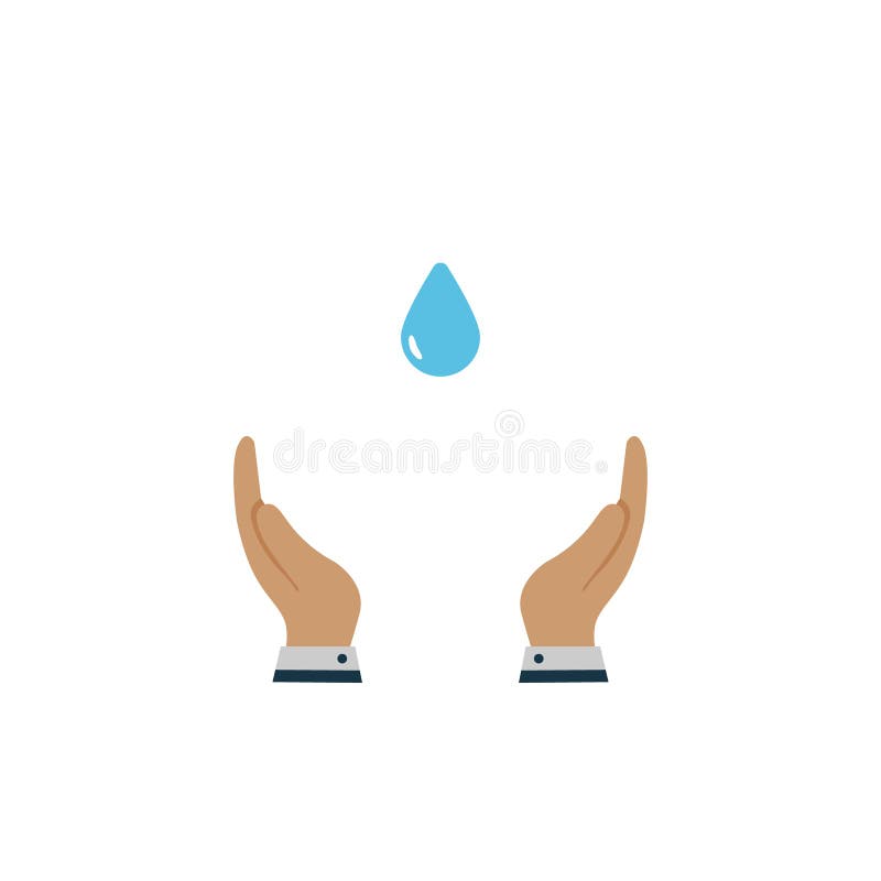 Hand Hold Water Drop Logo Stock Illustrations – 262 Hand Hold Water ...
