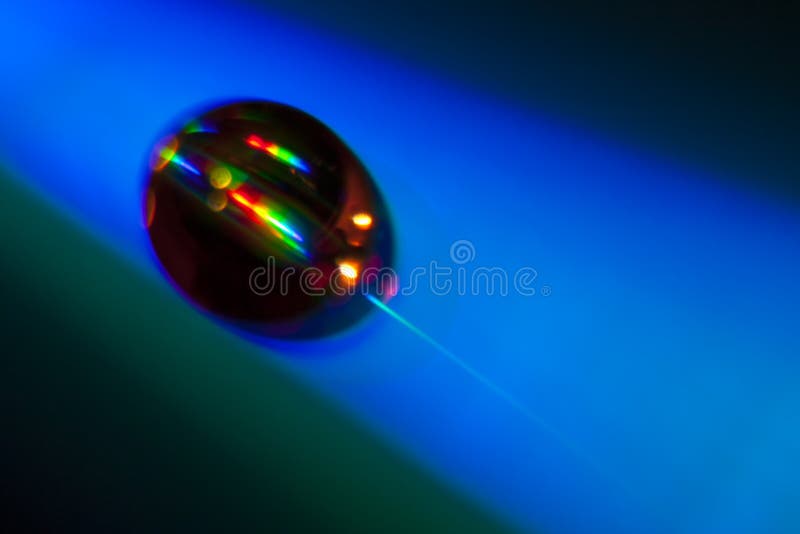 Drop of Water Lying on a CD Disc Stock Image - Image of colorful ...