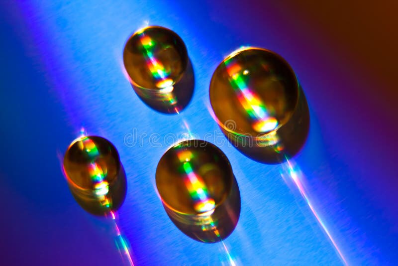 Drop of Water Lying on a CD Disc Stock Photo - Image of astral, water ...