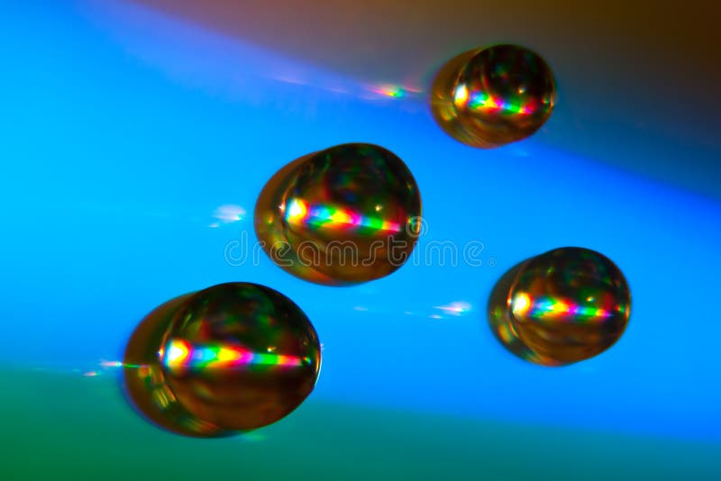 Drop of Water Lying on a CD Disc Stock Image - Image of flicker ...