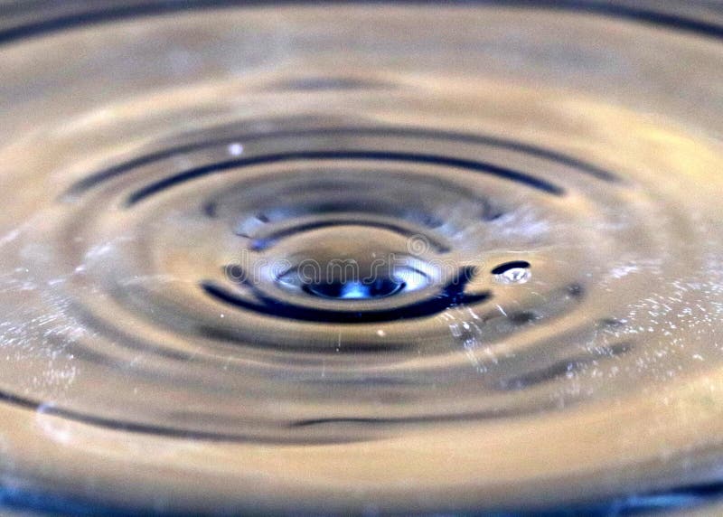 Drop on the water stock image. Image of impact, abstract - 129604735