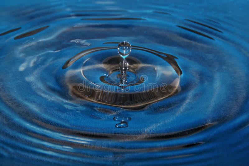 A drop above water surface stock photo. Image of droplet - 213359836