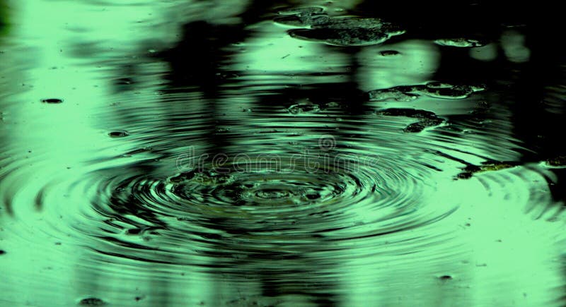 A Drop of Water in a Shallow Pond Stock Image - Image of drop, pond ...